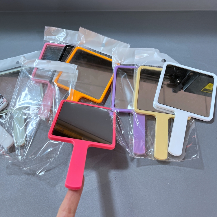 Custom pink salon makeup mirror with your logo